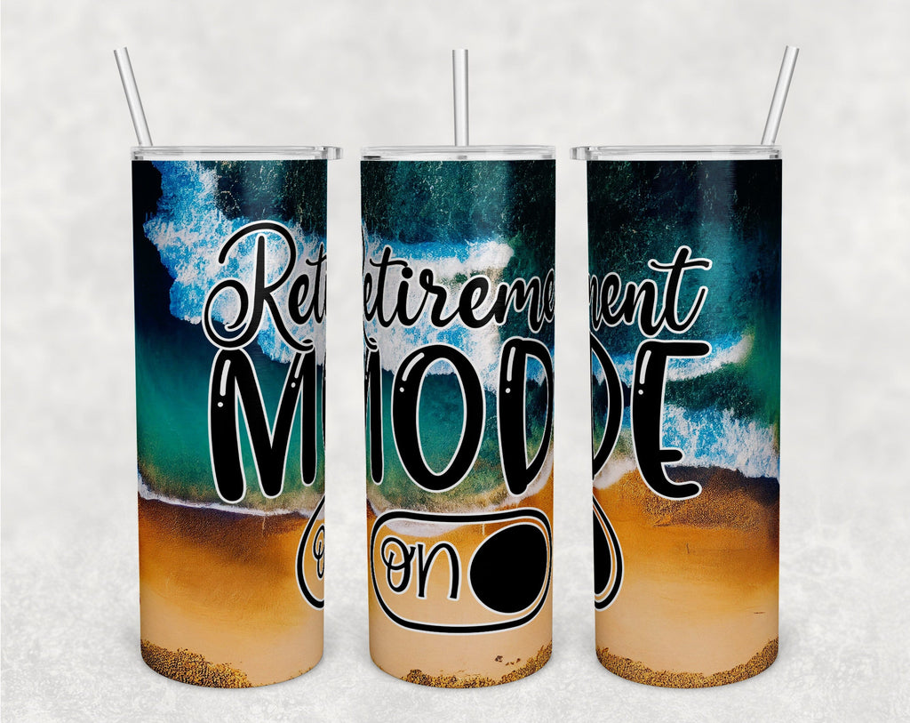 Retirement Tumbler Wraps Bundle, 20 Oz Skinny Tumbler Sublimation ...