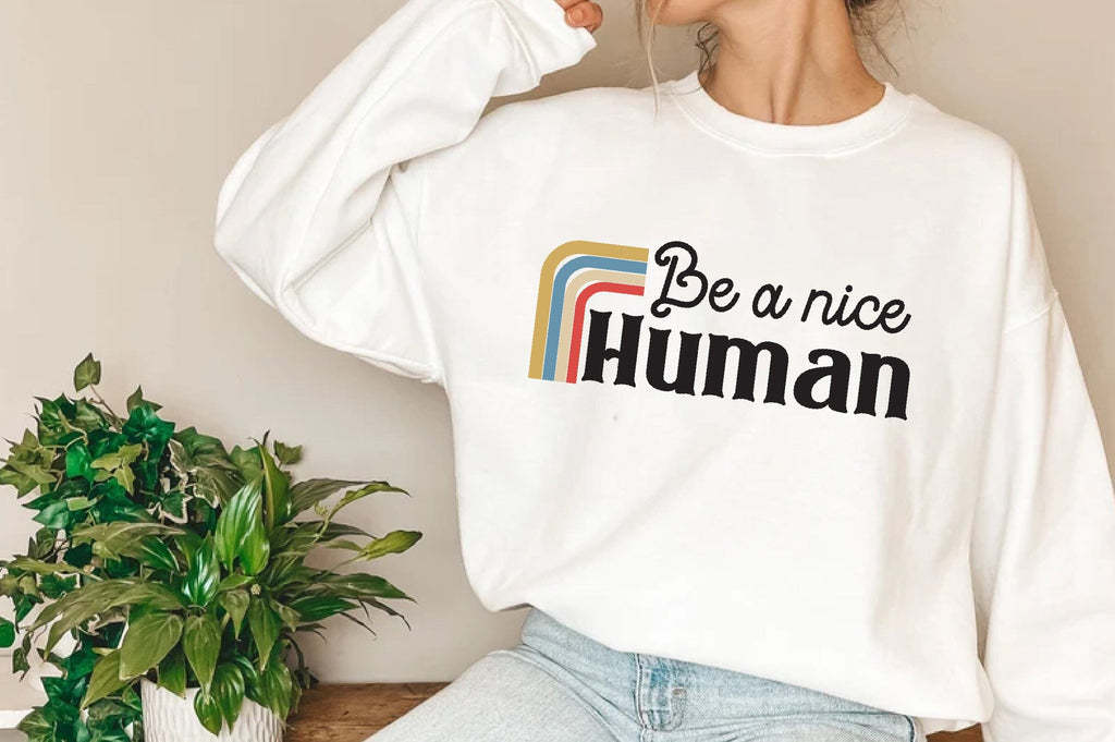 Retro Be A Nice Human Vintage Sublimation Png, Be Kind Png, Mama, Retro ...