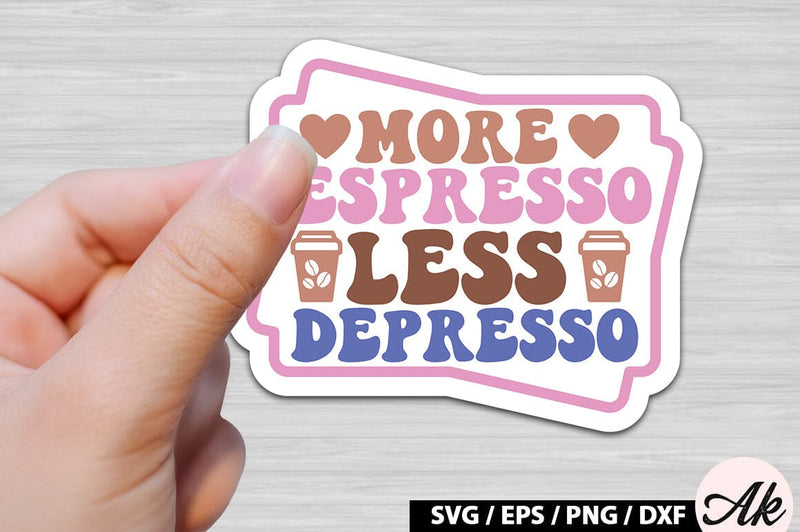 Retro Coffee Sticker SVG Bundle - So Fontsy