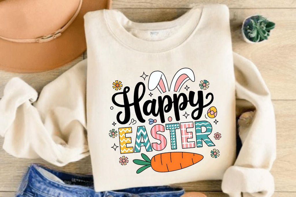 Retro Happy Easter PNG, Happy Easter Bunny Coquette PNG, Easter ...