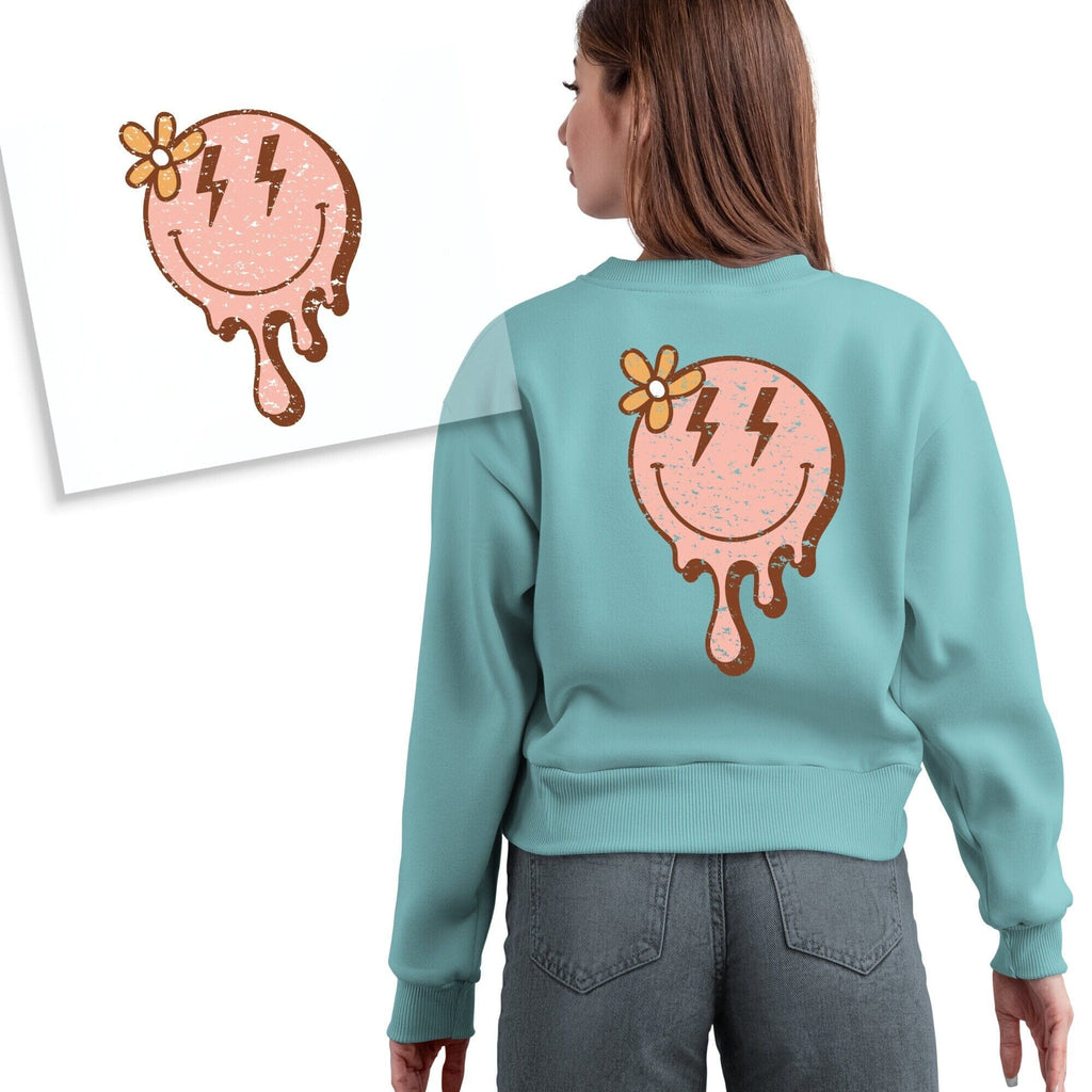 Retro Happy Face DTF Transfer - So Fontsy