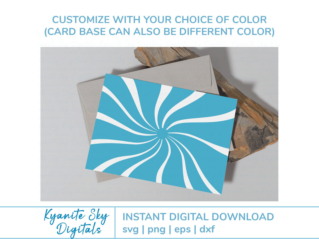 Retro Style SVG Card twist sun burst design - So Fontsy