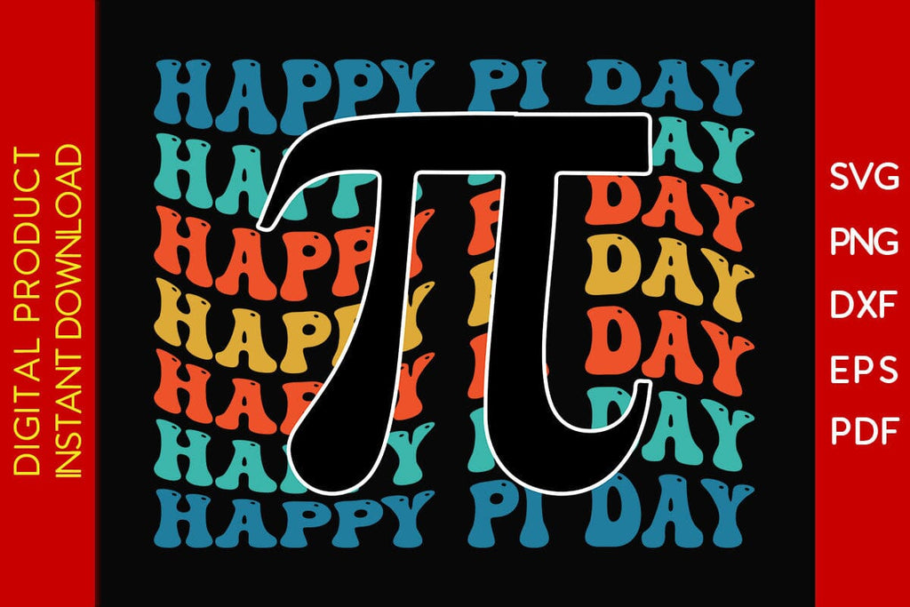 Retro Vintage Happy Pi Day SVG PNG PDF Cut File - So Fontsy
