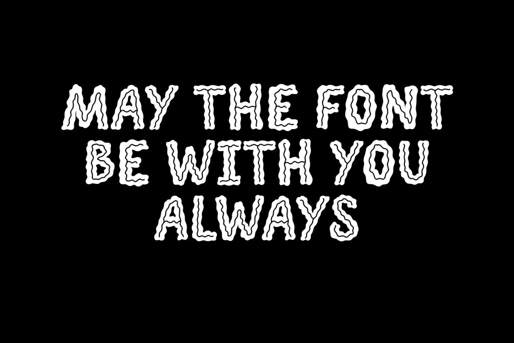 Ripple Wavy Hand-Lettered Inline Font - So Fontsy