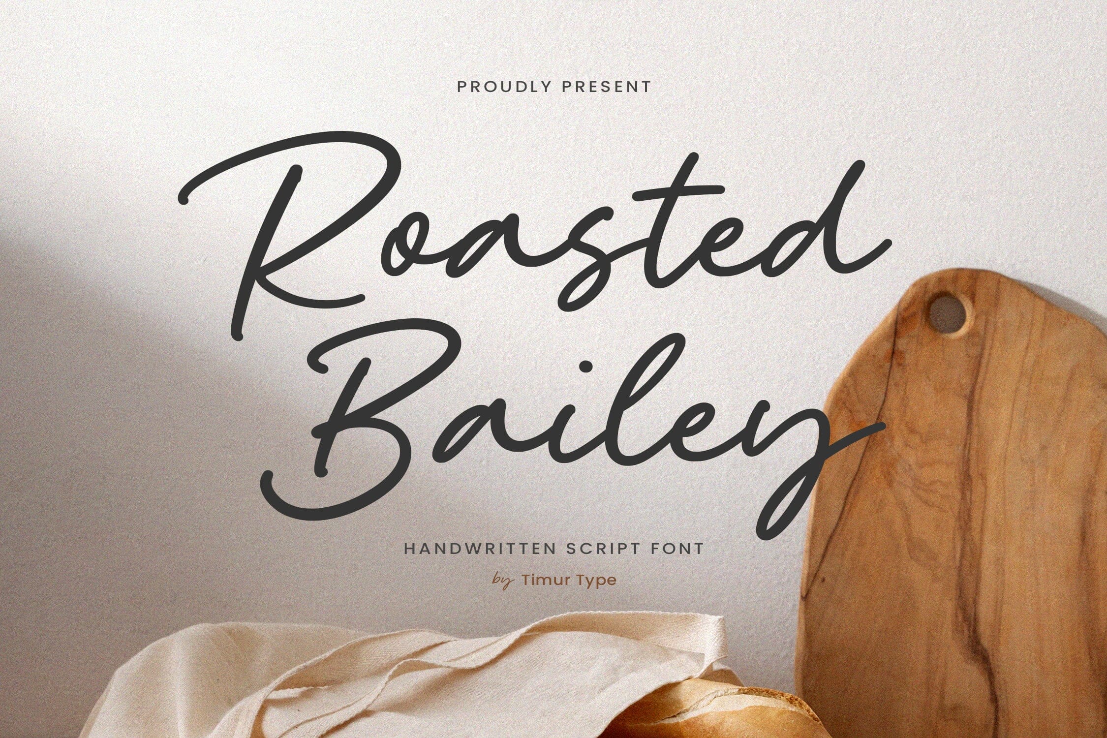 Roasted Bailey - Handwritten Script Font - So Fontsy
