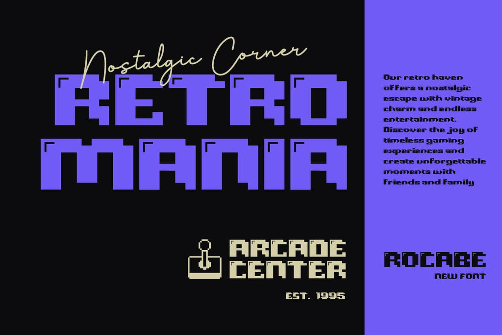 Rocabe - Retro Game Font - So Fontsy