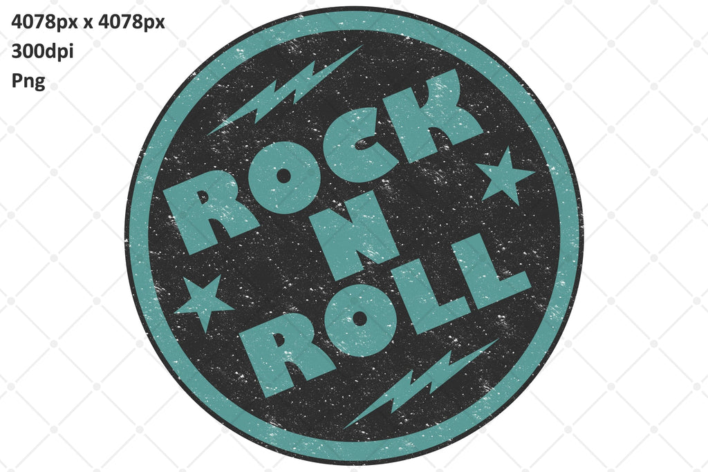 Rock N Roll - Vintage Rock Music Design - So Fontsy