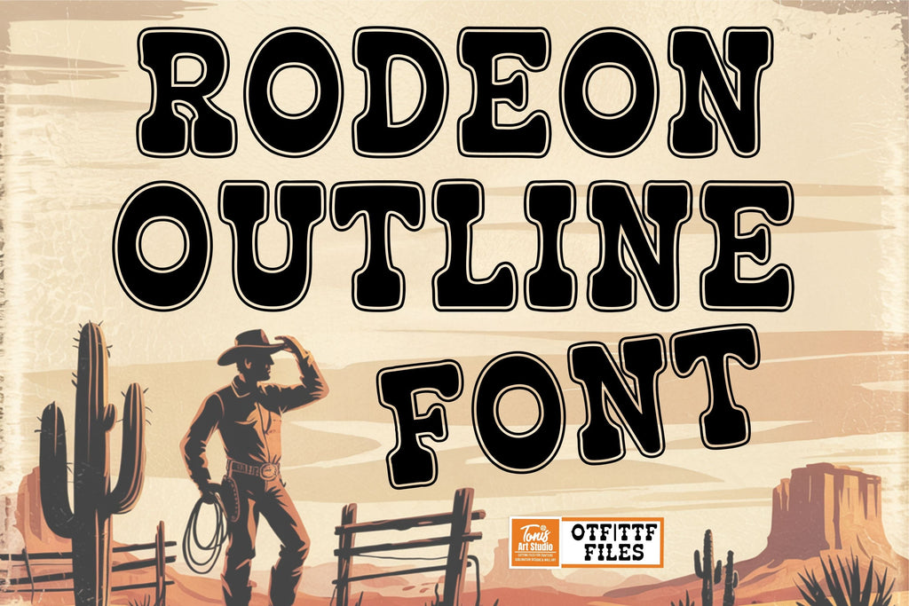 Rodeo Font Bundle | Western Display Serif Font Duo Pack - So Fontsy