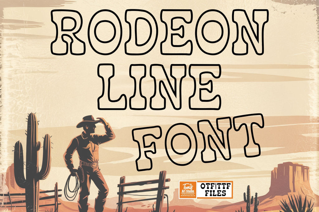 Rodeo Font Bundle | Western Display Serif Font Duo Pack - So Fontsy
