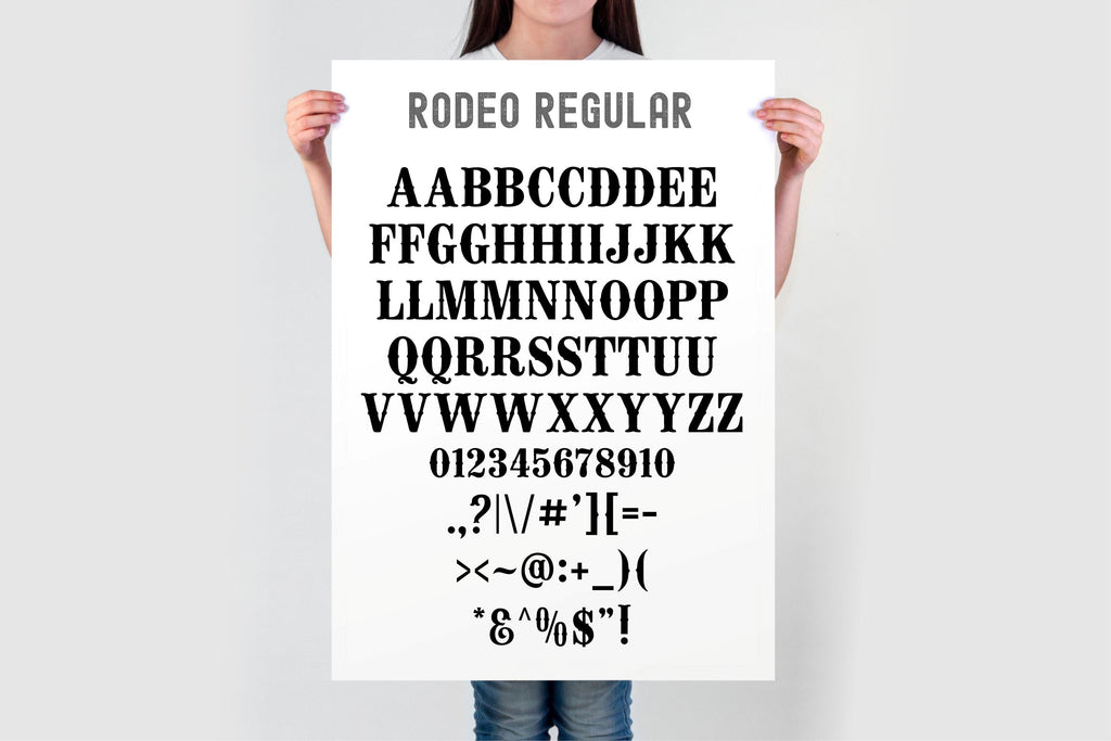 Rodeo Font SVG Bundle | Cowboy Alphabet | Western Font OTF | Rodeo Out ...