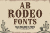 Rodeo Font SVG Bundle | Cowboy Alphabet | Western Font OTF | Rodeo Out ...