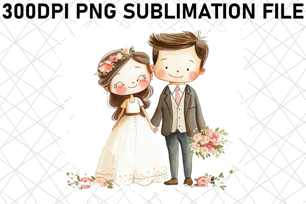 Romantic Elegance: Wedding Sublimation Set - So Fontsy
