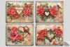 Romantic Valentine Birds Digital Junk Journal Double Pages - So Fontsy
