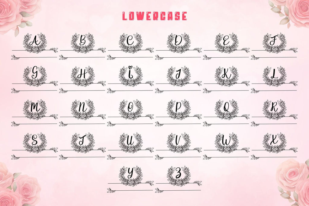 Rosalyn Monogram Font - So Fontsy