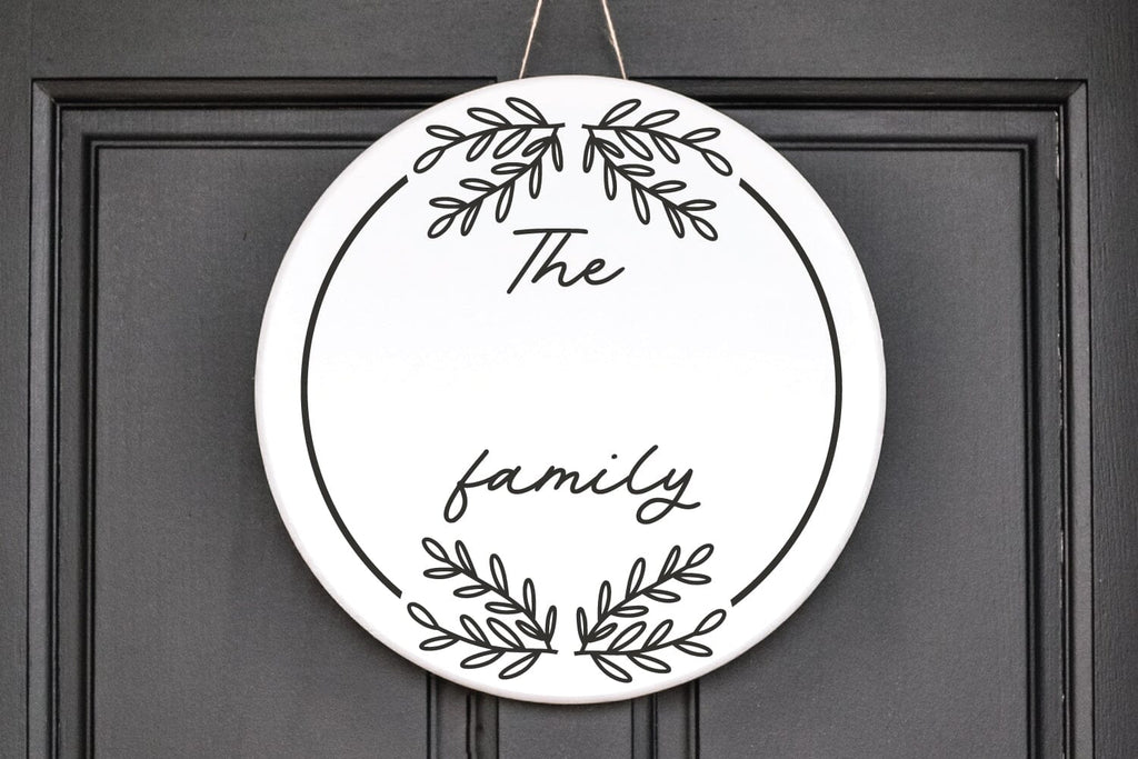 Round Split Monogram SVG Cut File Family Monogram SVG - So Fontsy
