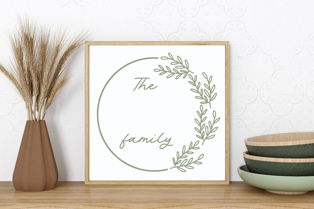 Round Split Monogram SVG | Round Family Monogram Sign - So Fontsy