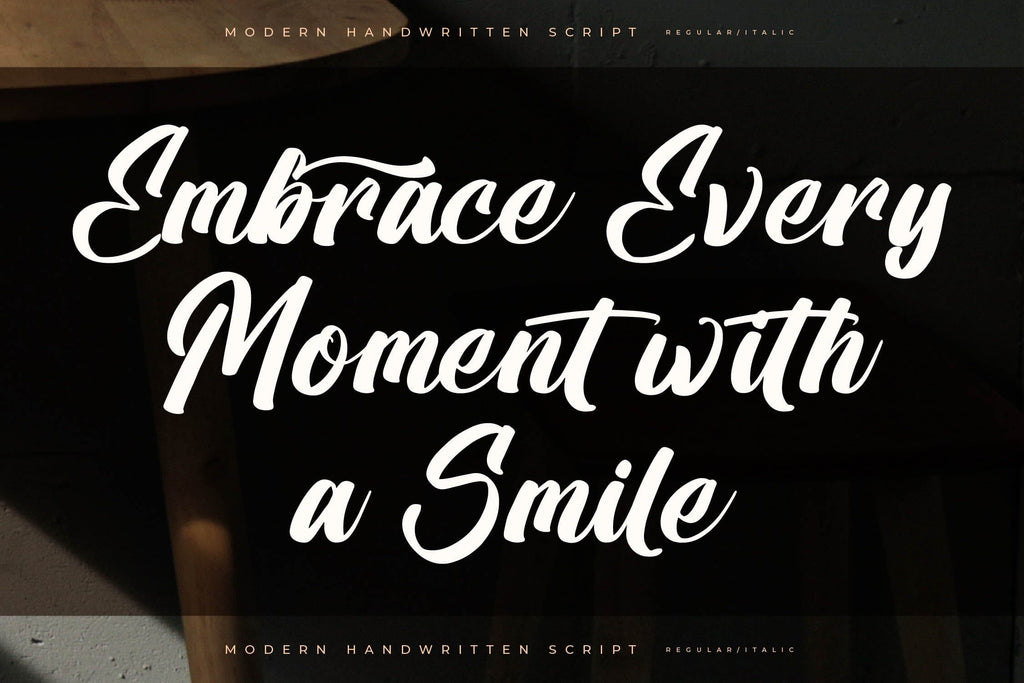 Routhen Joykats - Modern Handwritten Script - So Fontsy