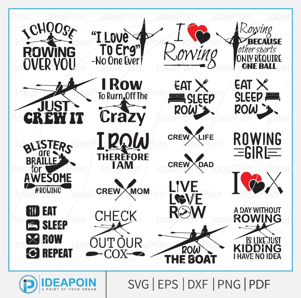 Rowing svg, Crew svg, Rowing SVG Bundle, Crew SVG Design, Rowing Cut ...