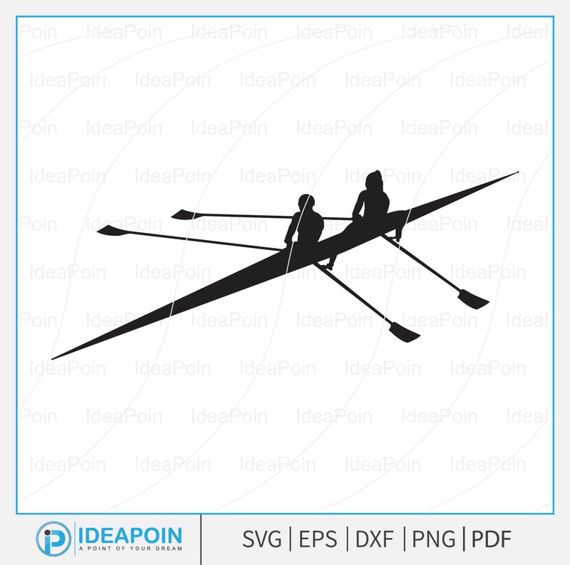 Rowing SVG, Rowing SVG Bundle, Rowing Oar Svg, Rowing Silhouette, kayak ...