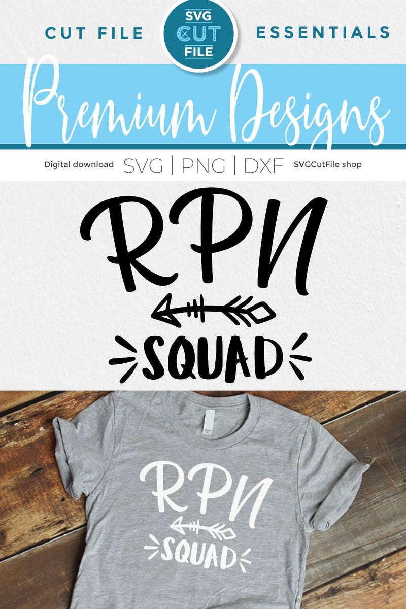 RPN Squad svg - Registered Practical Nurse svg - So Fontsy