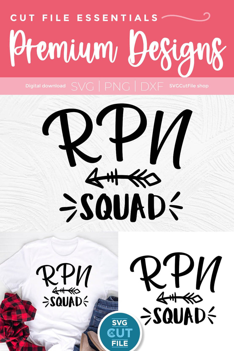 RPN Squad svg - Registered Practical Nurse svg - So Fontsy
