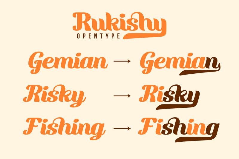 Rukishy - Script Font - So Fontsy