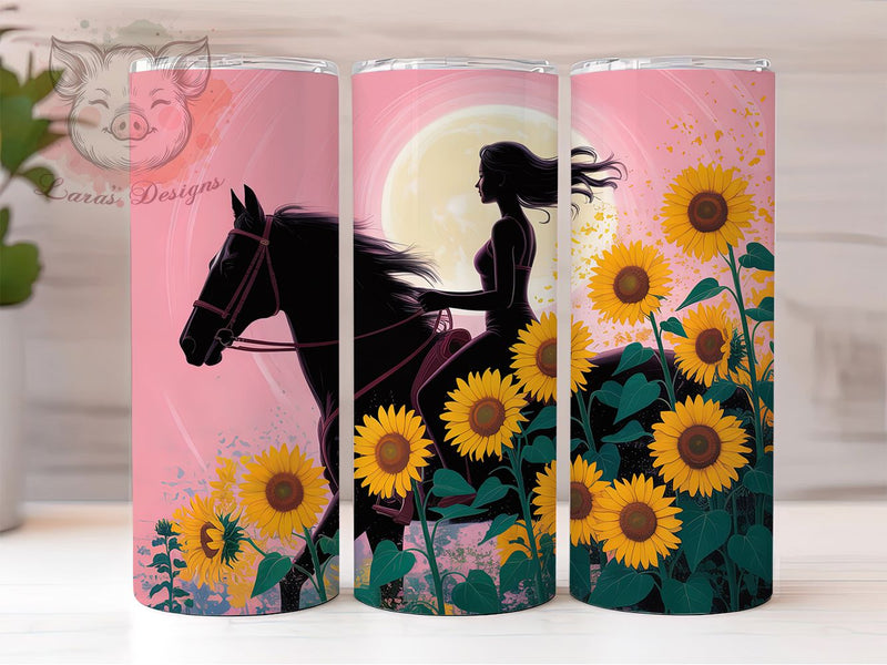 Rustic Cowgirl Horse Tumbler, Western Wrap, Country Cowgirl Cup, 20oz ...