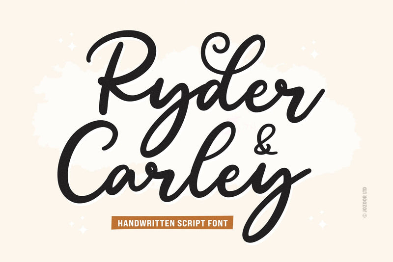 Ryder Carley - Script Font - So Fontsy