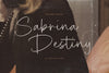Sabrina Destiny - Handwritten Script Font - So Fontsy