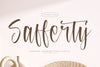 Safferty - Modern Handwritten Script - So Fontsy
