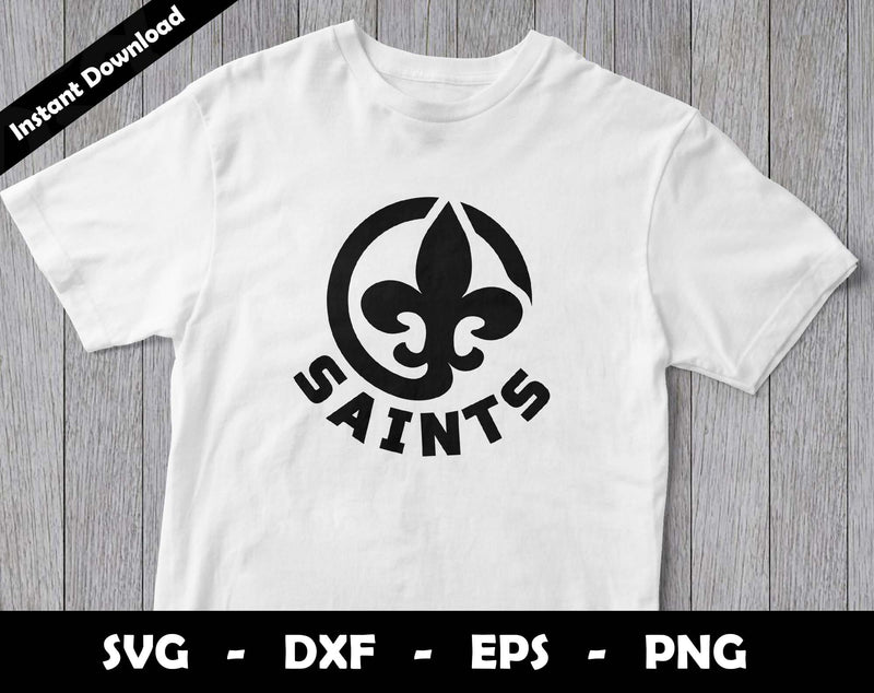 Saints SVG Cut File, Saints logo SVG Design, Saints Football Mascot, T ...