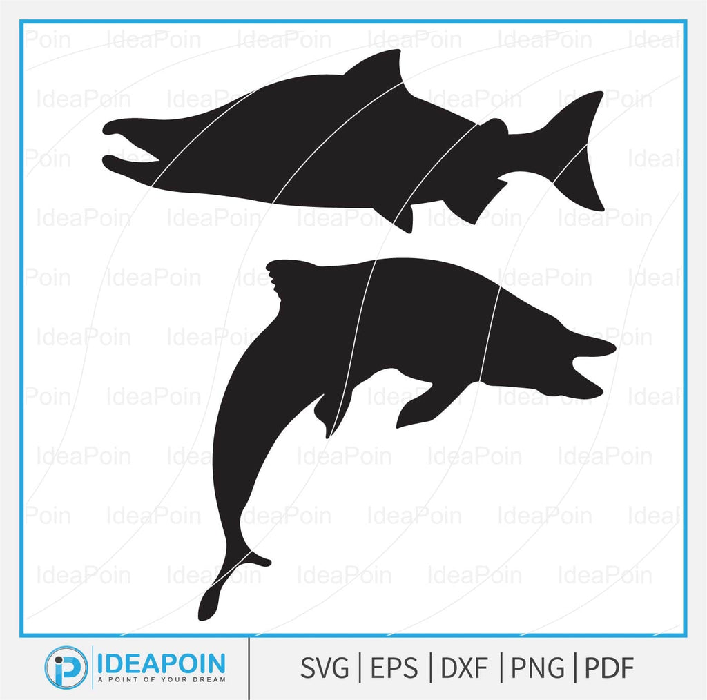 Salmon fishing svg, Salmon Fish Cricut, Salmon Fishing silhouette ...