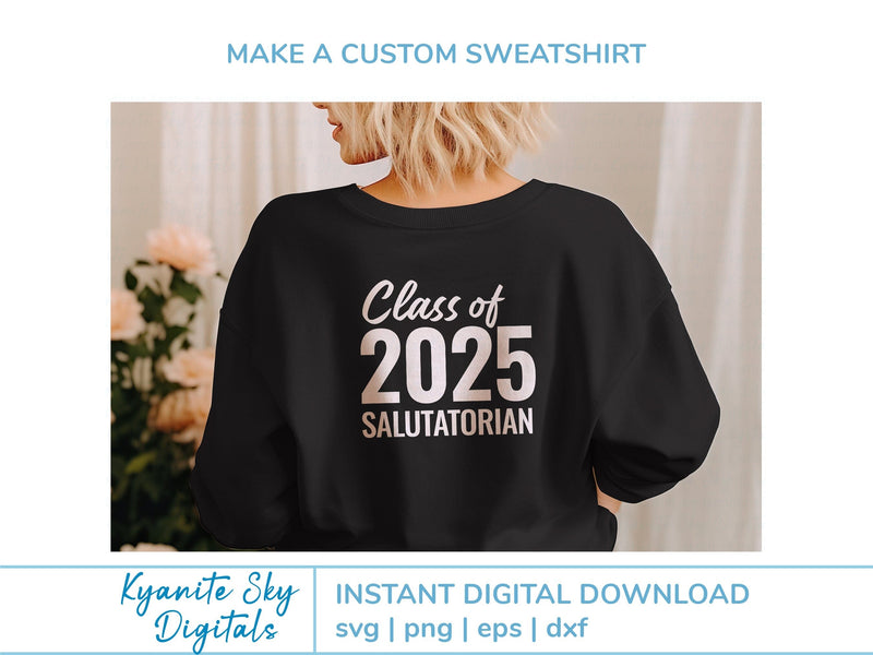 Salutatorian 2025 Graduation SVG Bundle clipart graphics - So Fontsy