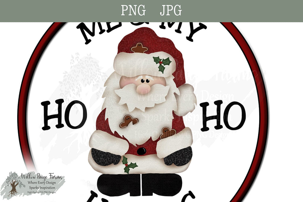 Santa Claus with Gingerbread Men – "Me & My Ho Ho Homies" Original Han ...