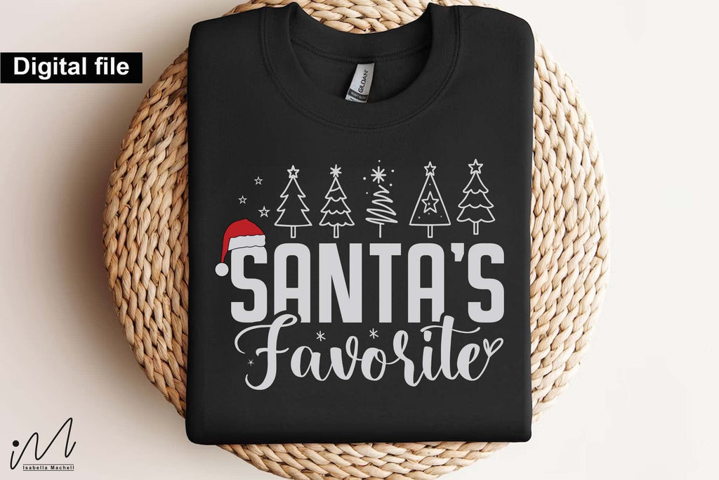 Santa’s Favorite SVG, Merry Christmas Graphic for Cricut and Silhouette ...
