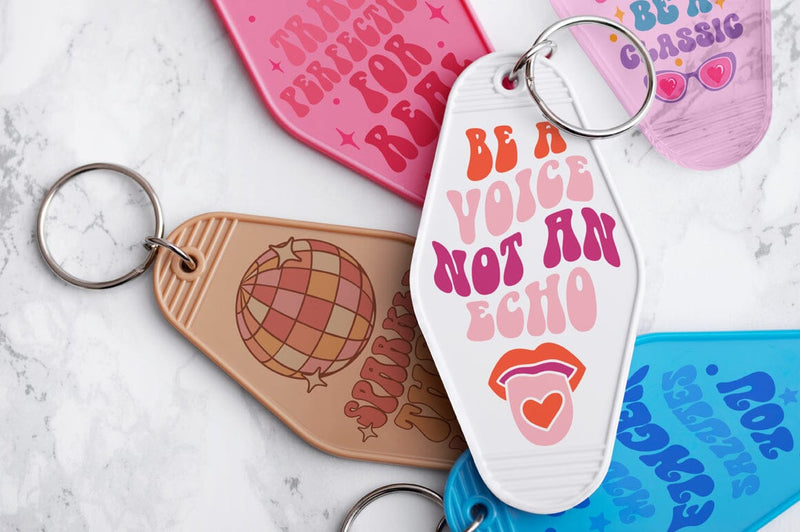 Sarcastic Motel Keychain SVG Bundle Sublimation Cut file - So Fontsy