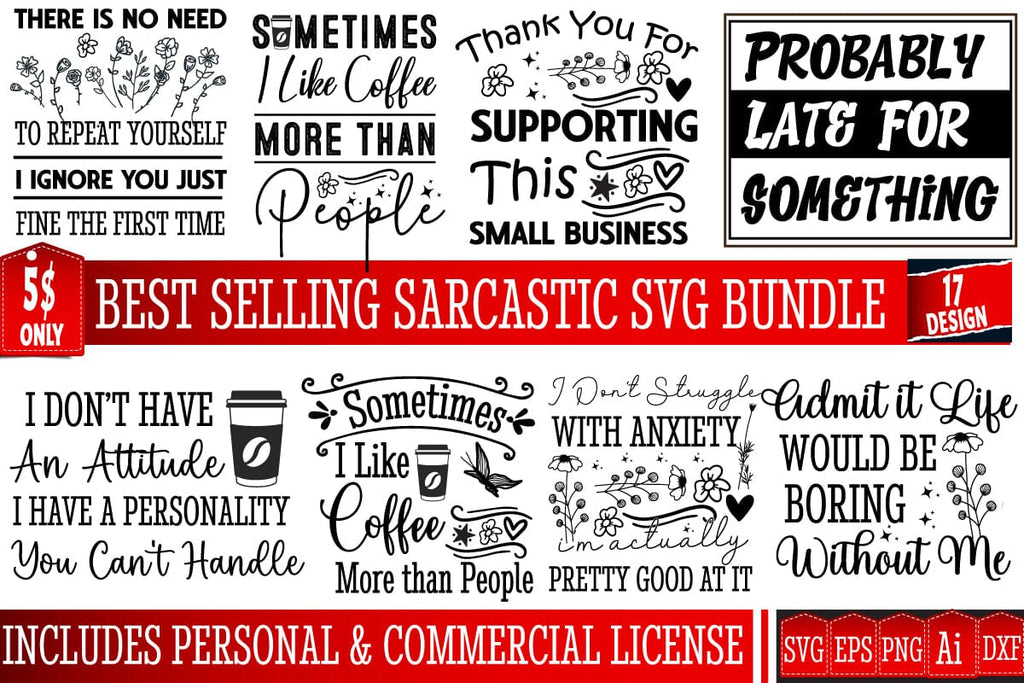 Sarcastic SVG Bundle,Sarcastic Sublimation Bundle,Funny SVG Bundle ...