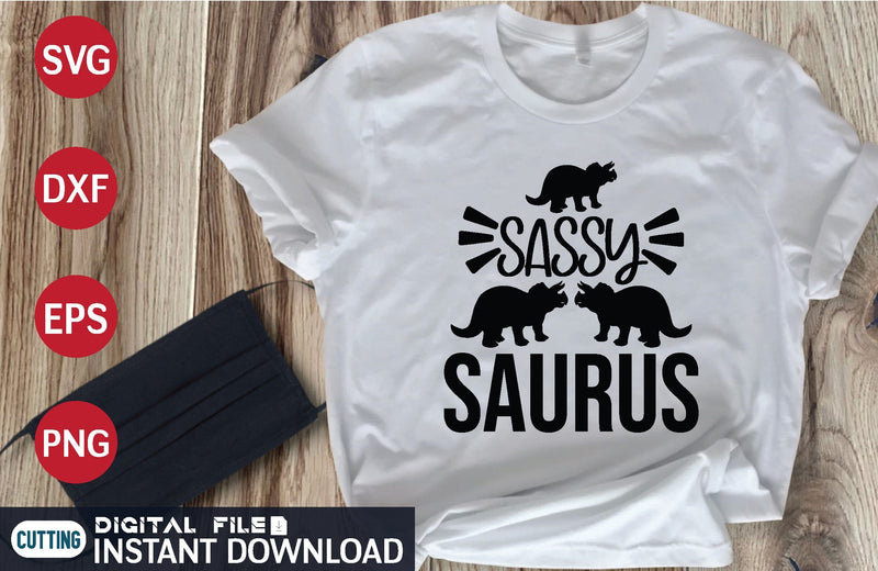 Sassy Saurus svg - So Fontsy