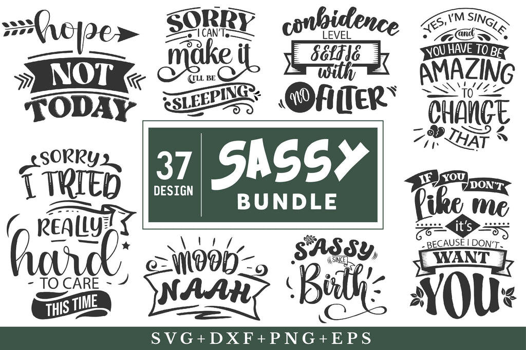 Sassy Svg Bundle - So Fontsy