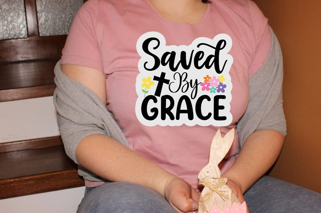 Saved By Grace SVG Design - So Fontsy