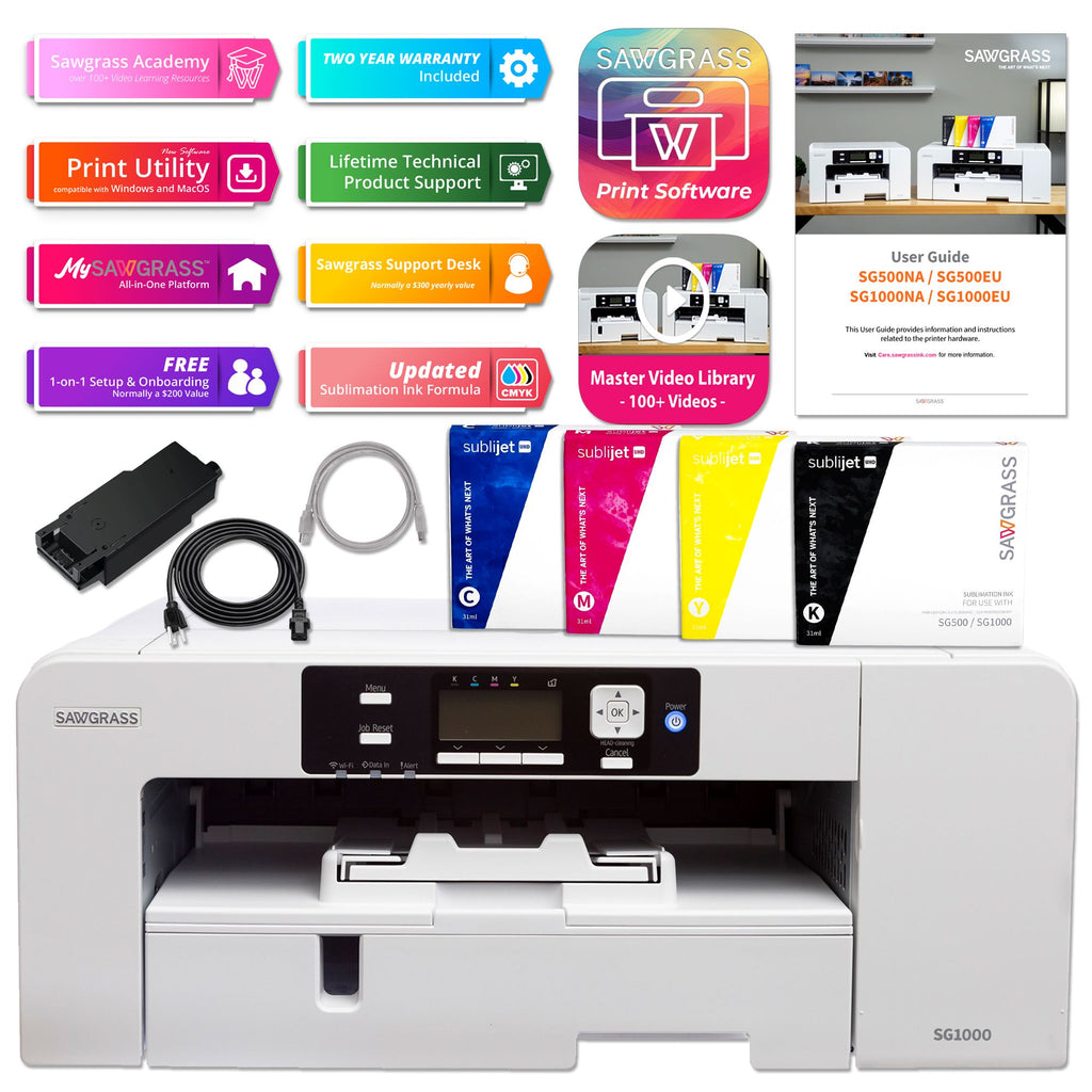 Shop Sawgrass SG1000 All-in-One Sublimation Bundles | So Fontsy