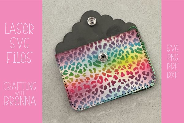 Scalloped Edge Flap Purse Laser SVG File - So Fontsy