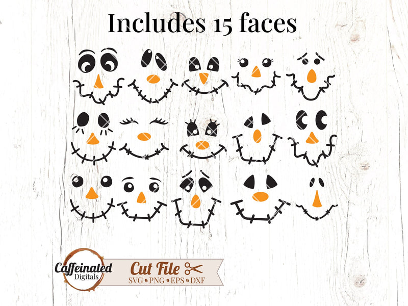 Scarecrow Faces Bundle - So Fontsy