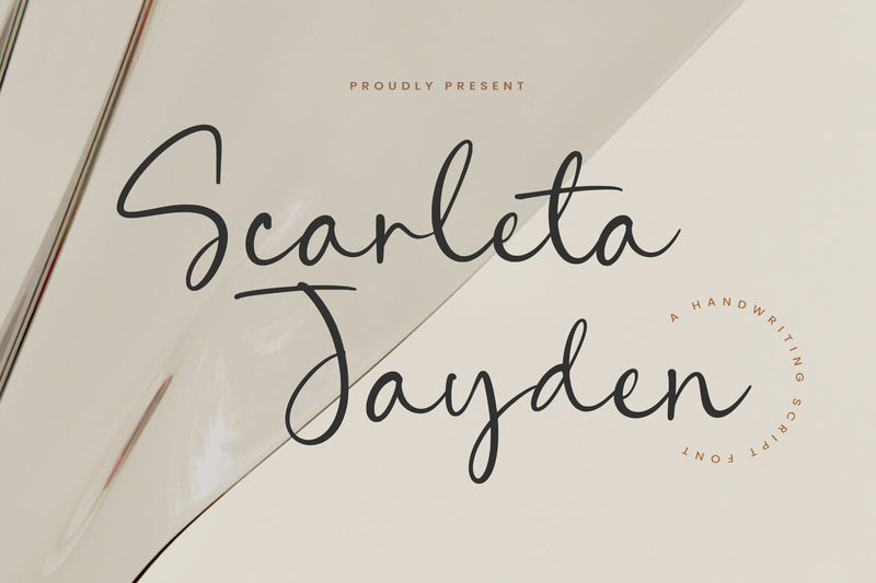 Scarleta Jayden - Handwritten Script Font - So Fontsy