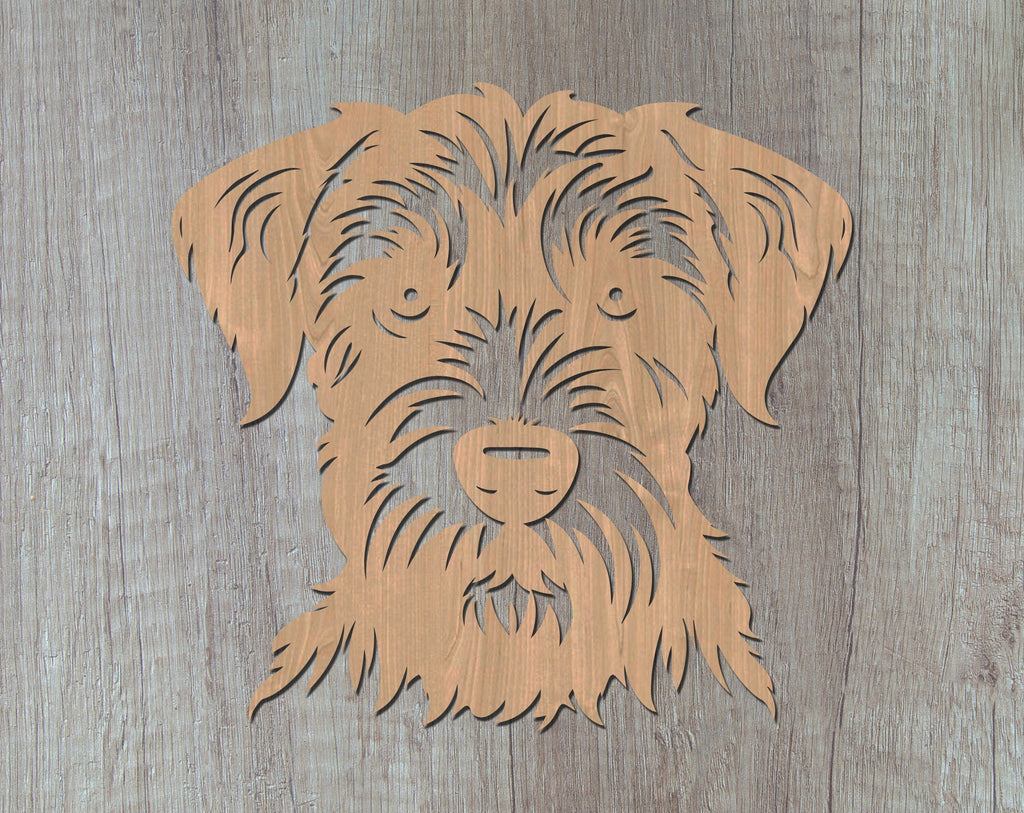 Schnoodle Dog Laser SVG Cut File, Schnoodle Dog Glowforge File ...