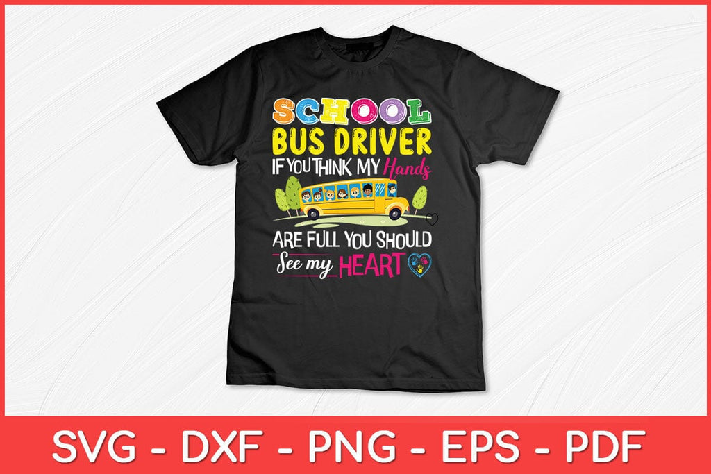 School Bus Driver Funny Svg Design - So Fontsy