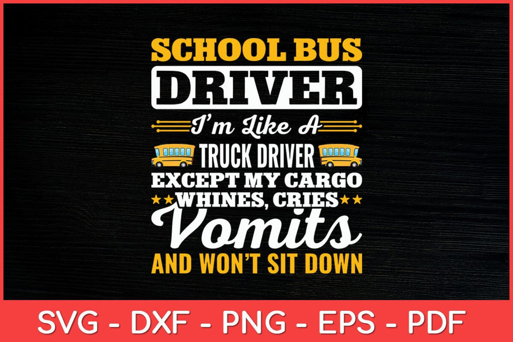 School Bus Drivers District Yellow Shuttle Bus Drivers Svg Cut File ...