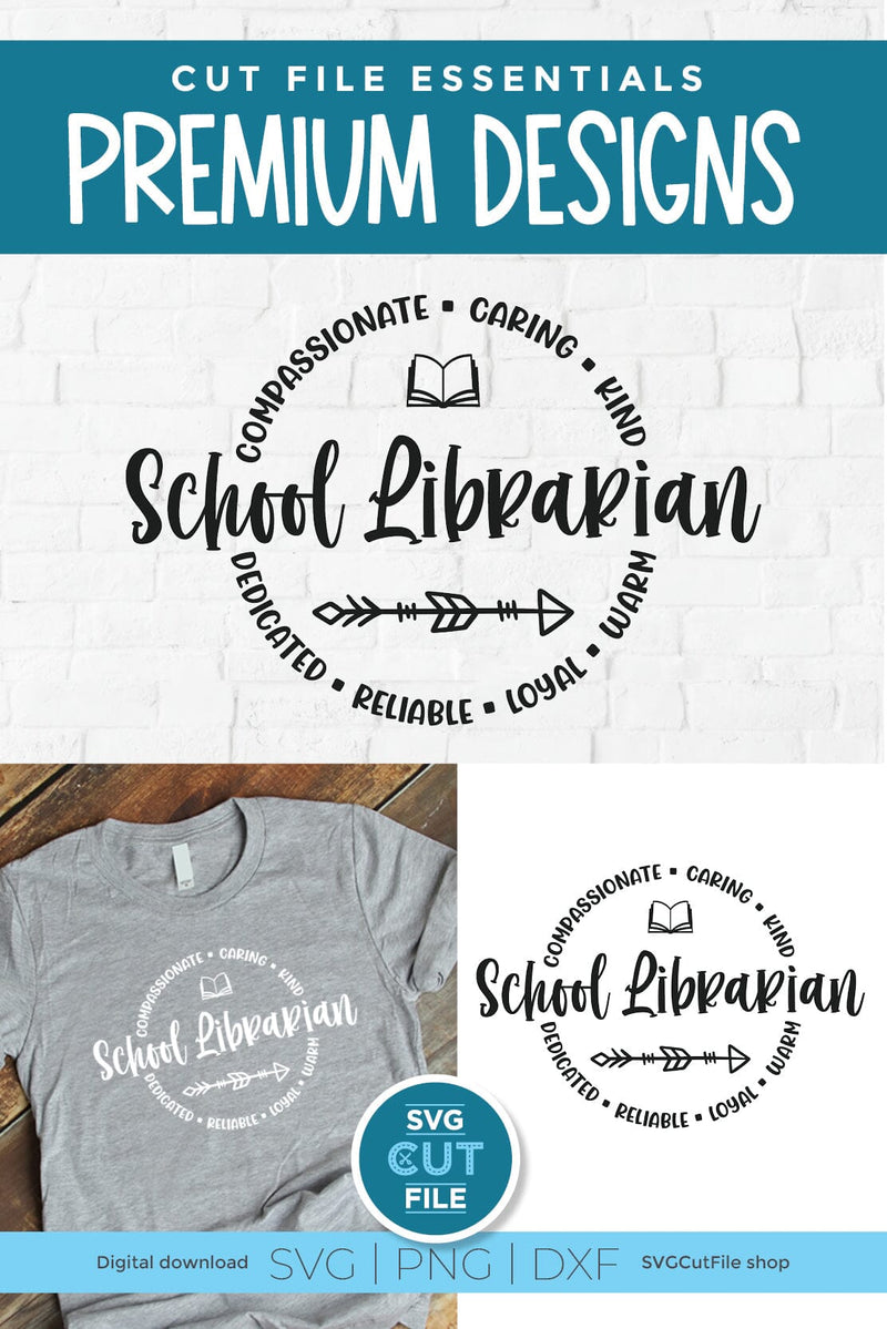 School librarian svg, Librarian svg, library svg, school library svg ...