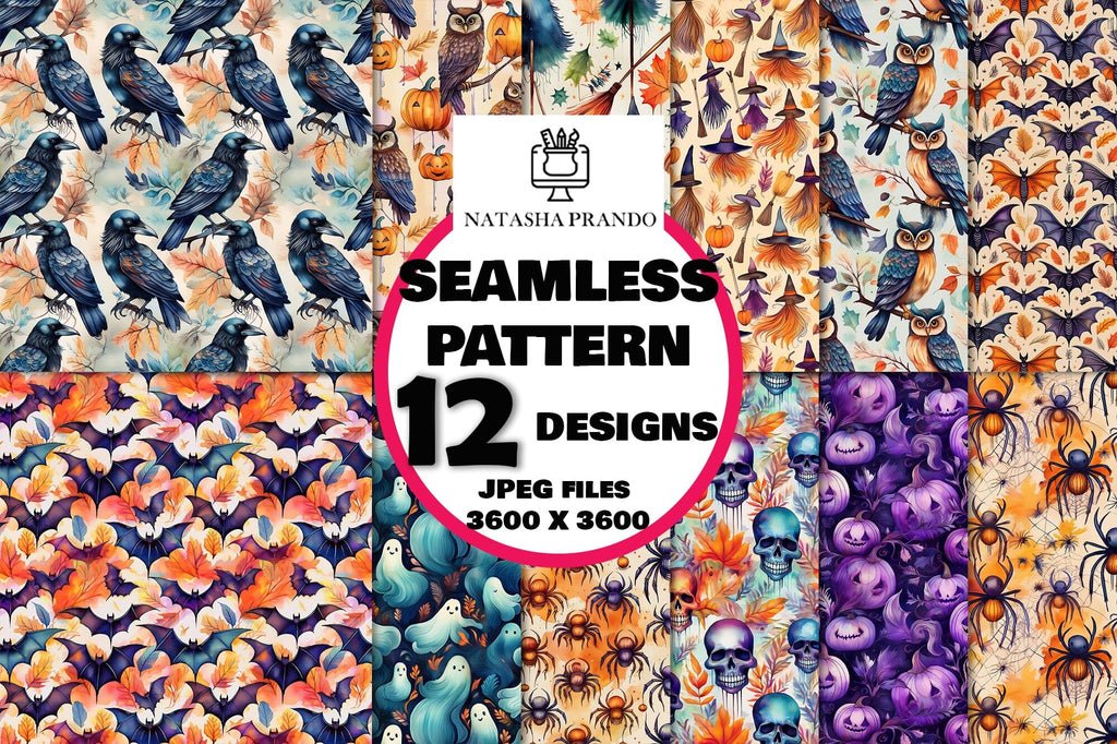 Seamless pattern Halloween Endless Paper - So Fontsy
