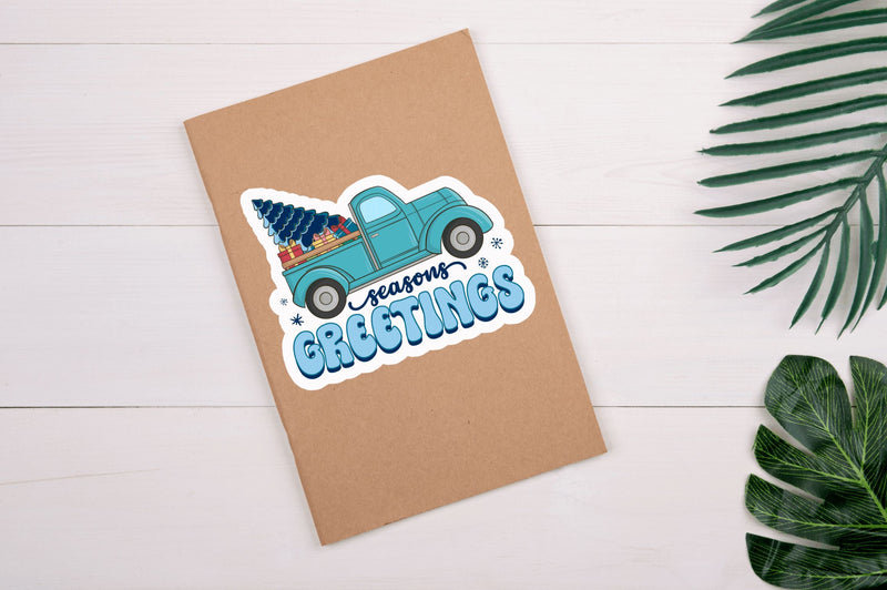 Seasons greetings Stickers Design - So Fontsy
